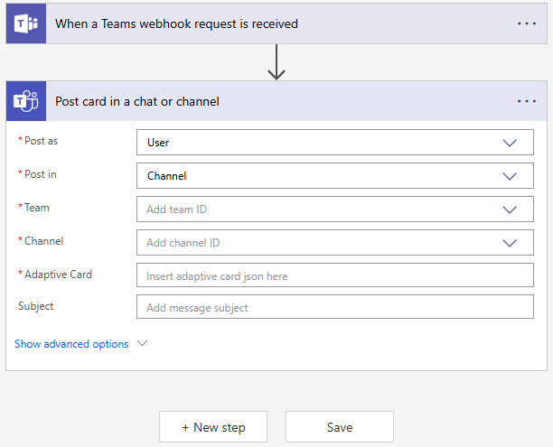 Webhook Integration with Microsoft Teams