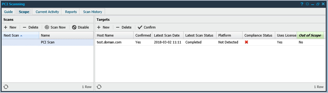 PCI Compliance Scanning